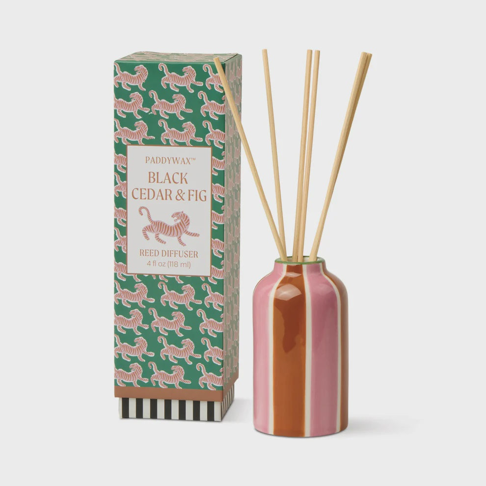 A Dopo 4fl oz./118ml Tiger Ceramic Diffuser - Black Cedar & Fig ...